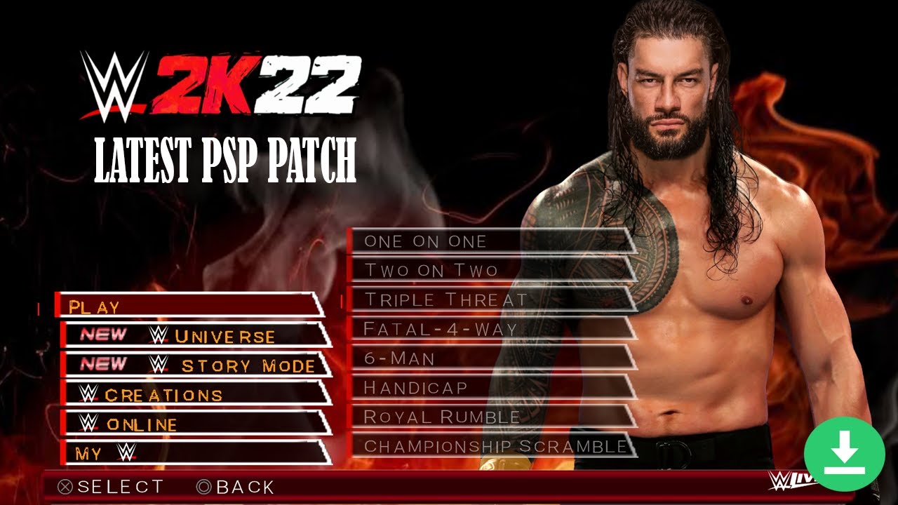 WWE 2K22 New PSP Patch Mod With High Graphics II @AnsariGamrz - YouTube