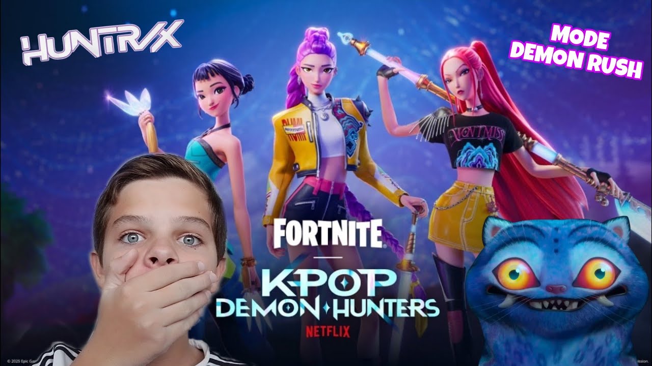 🔴LES HUNTRIX SONT LÀ !!! JE DÉCOUVRE LE MODE DEMON RUSH SUR FORTNITE ...