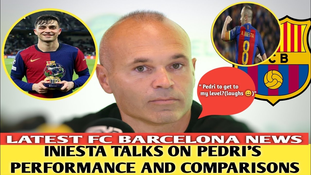 ANDRÉS INIESTA TALKS ABOUT PEDRI'S PERFORMANCE THIS SEASON AND ALSO ...