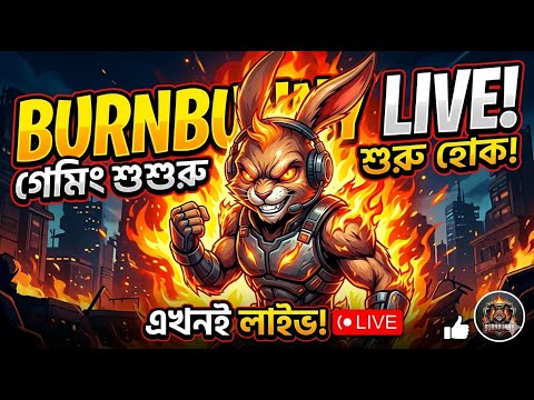 🔴🥰 GX BURN BUNNY LIVE IS BACK! 🐇 Solo vs Squad | FF Brasil & FF Indo id br #nurnbunnylive