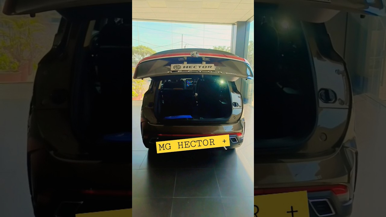 Mg Hector plus push button tail gate|| #mghector #shorts - YouTube
