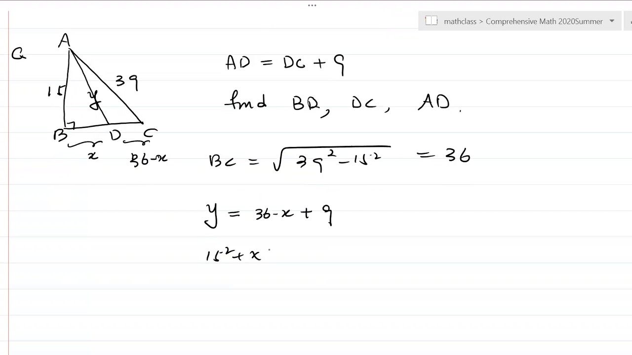 Comprehensive Math 10 Geometry II - YouTube