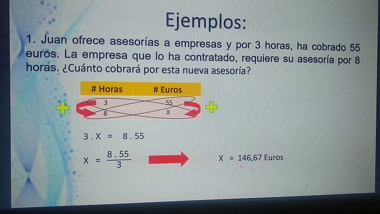 Proporcionalidad: Reglas de tres simple, directa e inversa - YouTube