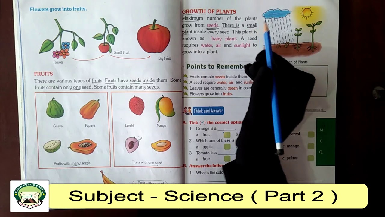 Class 1 | Subject - Science chapter 2 | Science Part 2 - YouTube
