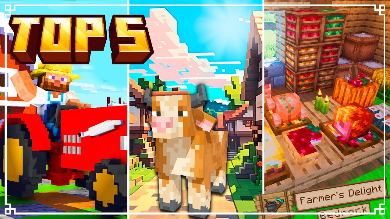 TOP 5 ADDONS DE FAZENDA/ TOP 5 FARM ADDONS | 1.20/1.19 - PARTE 2 - YouTube
