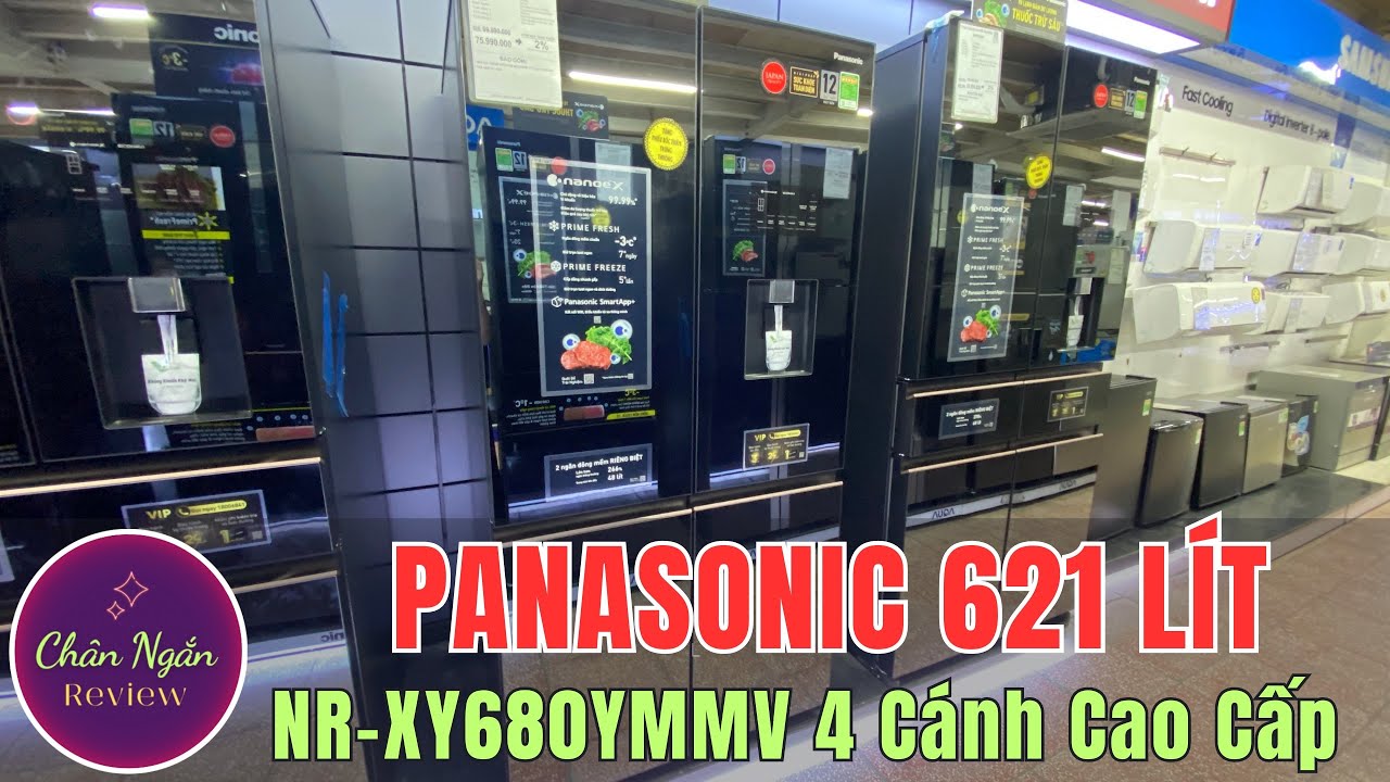 Tủ lạnh Panasonic 621 lít 4 cánh Cao Cấp XY680YMMV nanoeX sịn nhất 2025 ...