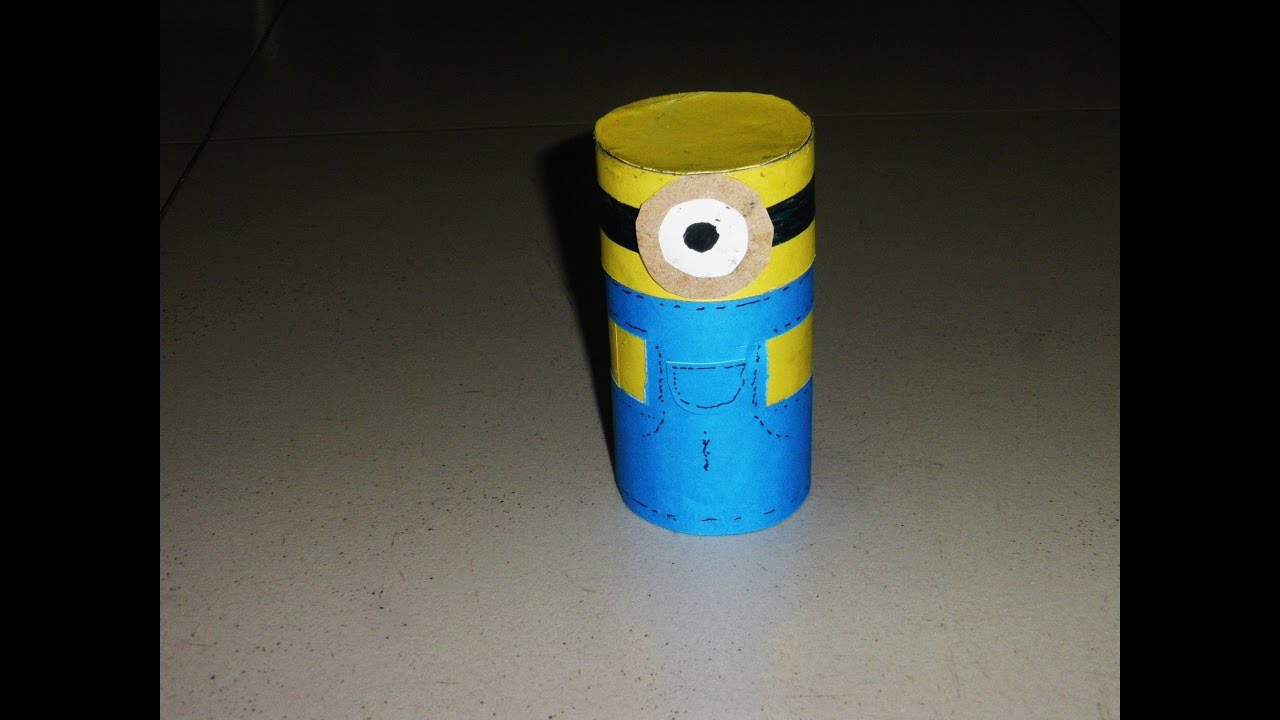 DIY Crafts: Minions Box From Cardboard Tube - YouTube