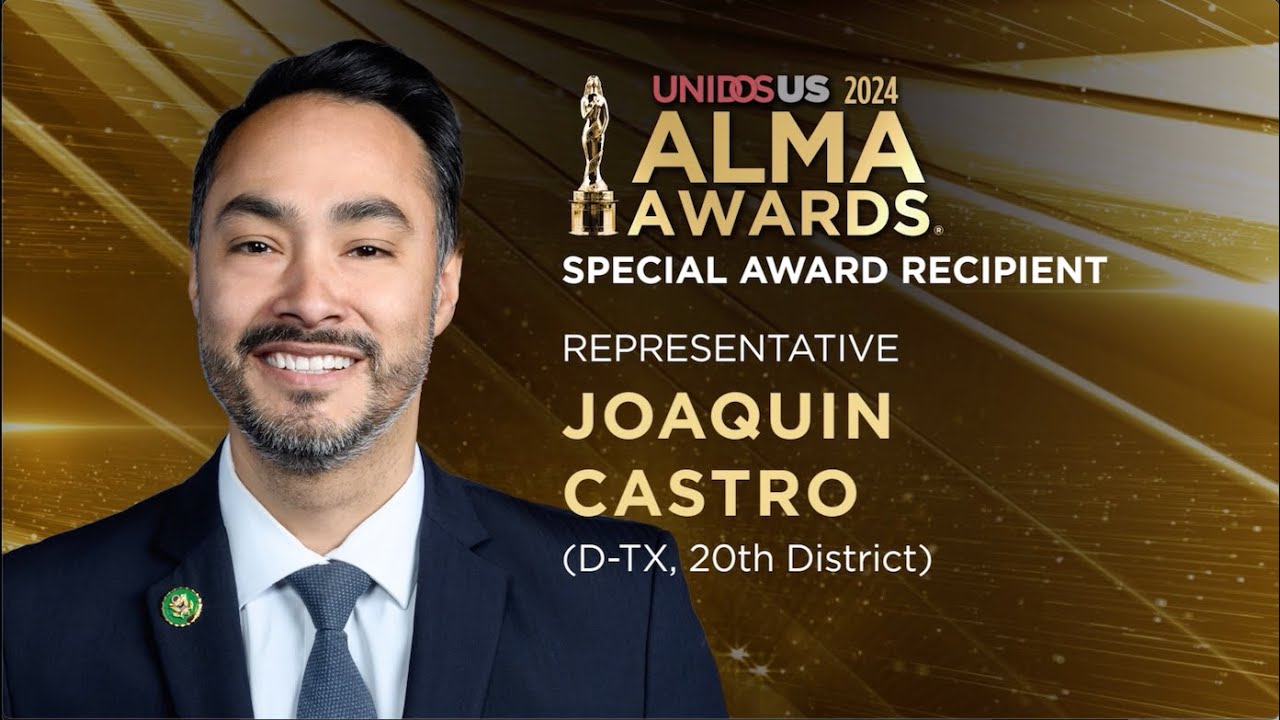 2024 UnidosUS ALMA Award® recipient Congressman Joaquin Castro - YouTube