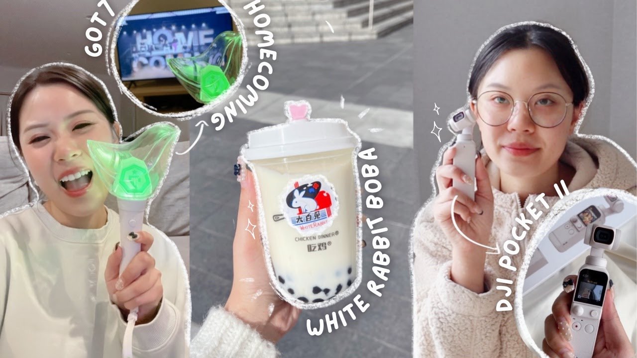 VLOG | unboxing dji pocket II, white rabbit boba, got7 homecoming 🫶🏼 ...