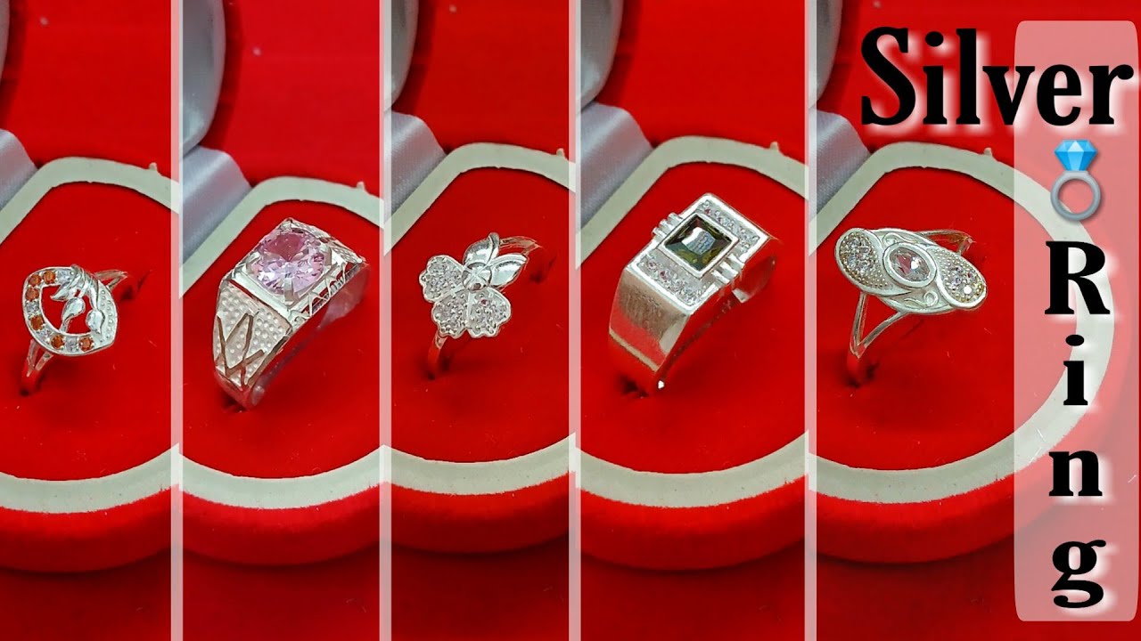 Silver Ring Designs For Women and Man || রুপোর আংটি কালেকশন || Chandi ...