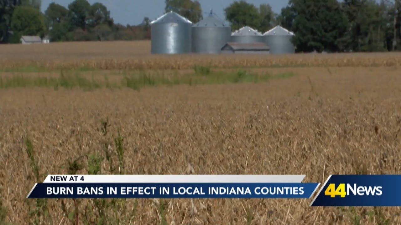 Burn bans in effect in local Indiana counties - YouTube