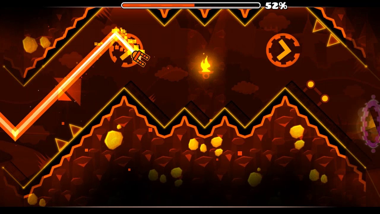 Geometry Dash- Lava Gauntlet (Lvl 2) Ichor by DzRAS - YouTube
