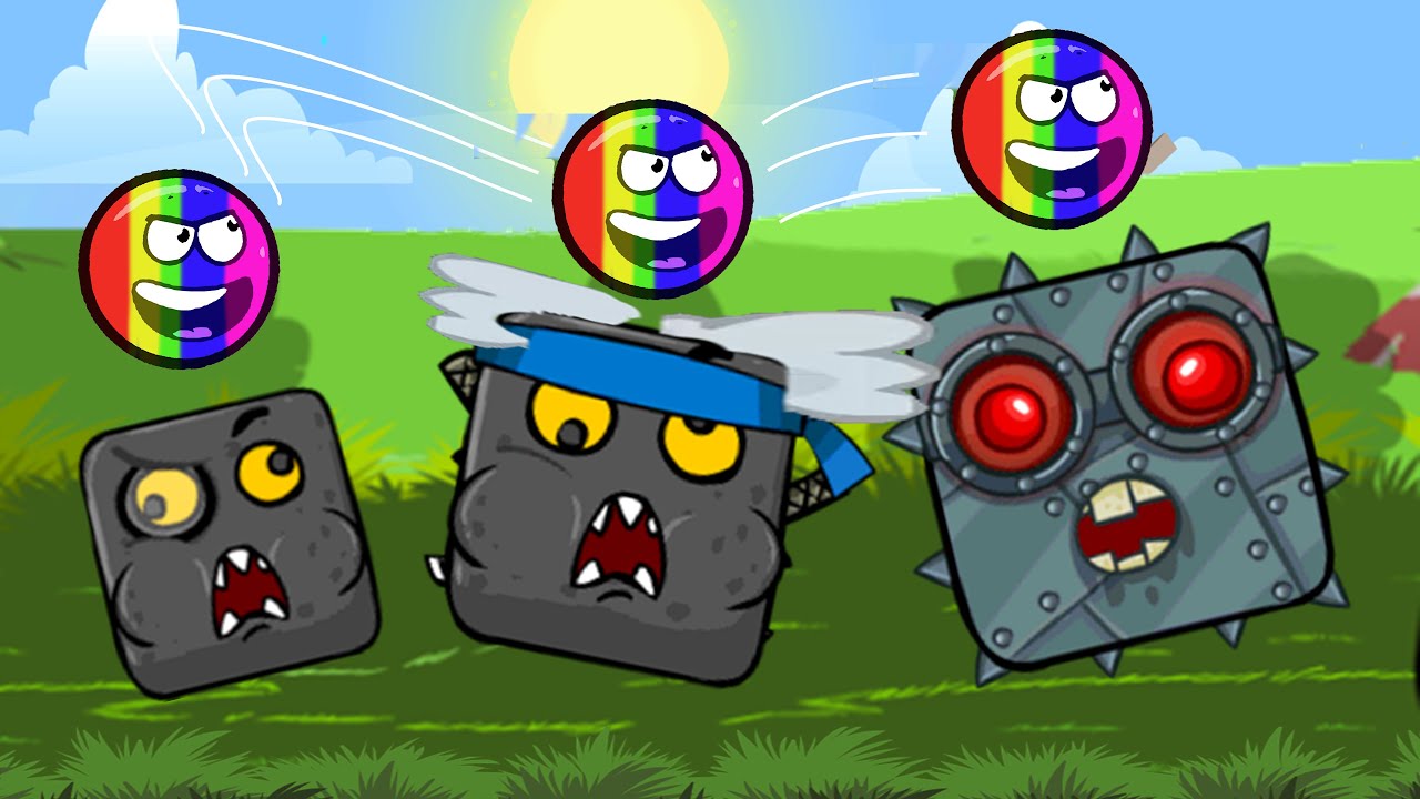 Red Ball 4 - All Levels with RGB Ball - No Music Gameplay Volume 1,2,3 ...