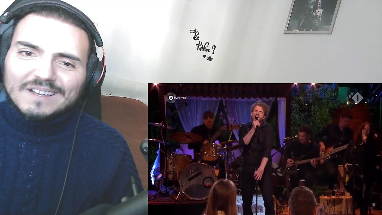 Tim Akkermans sings Nemo for Floor Jansen Reaction - YouTube