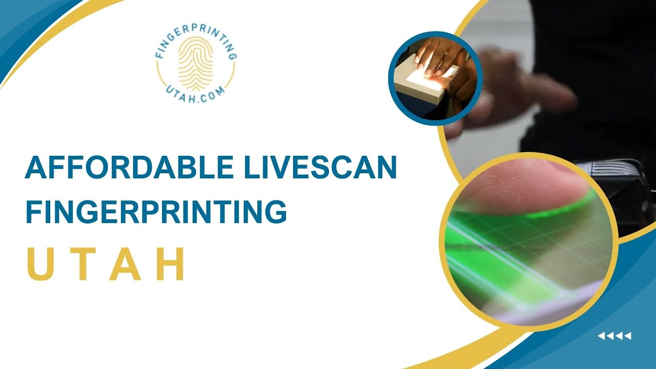 Affordable Livescan Fingerprinting Utah - YouTube