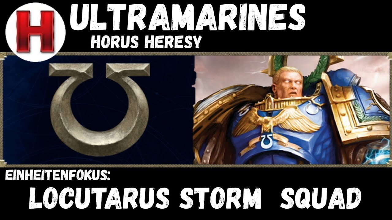 Horus Heresy Einheitenfokus Locutarus Storm squad - YouTube