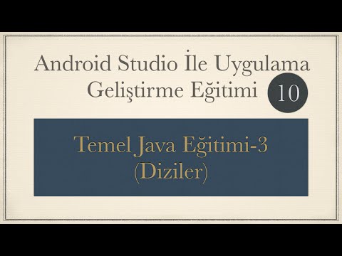 Temel Java Eğitimi-3 (Diziler)