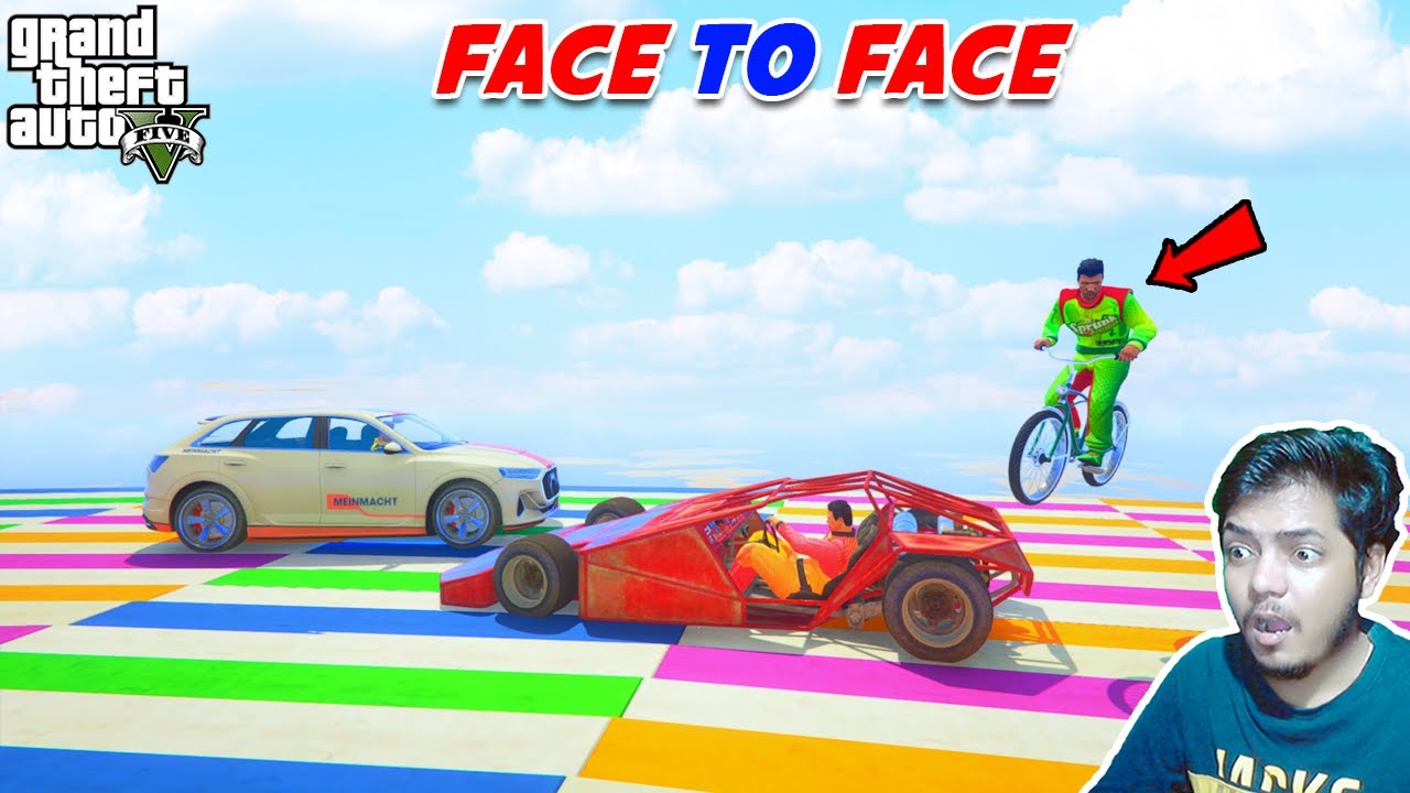 Car Vs Car 99.9444% People Cannot Win This Face To Face Race in GTA 5 ...