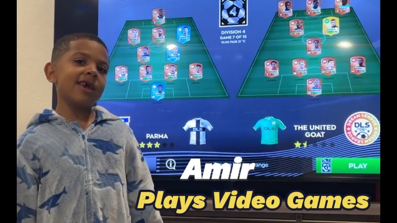 Watch Amir play soccer video game. Parma Vs United Goat - YouTube