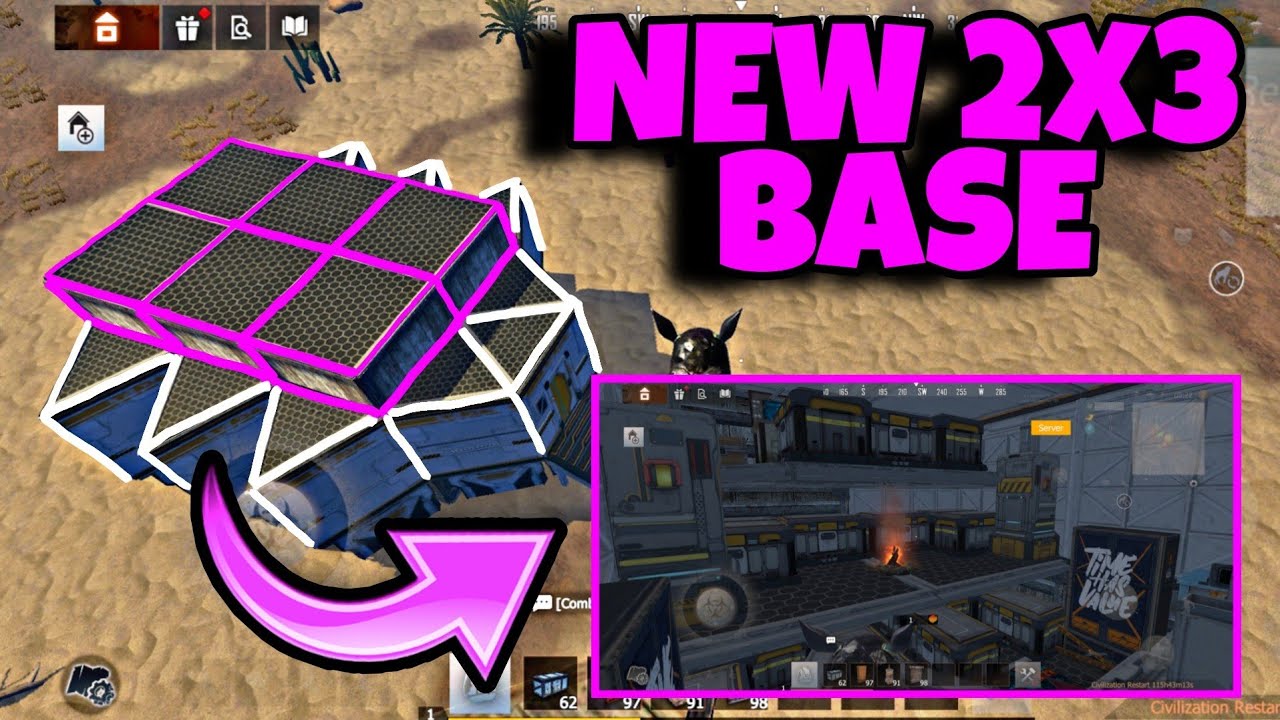NEW 2x3 BASE DESIGN - Last Island Of Survival Base Design - Last Day ...