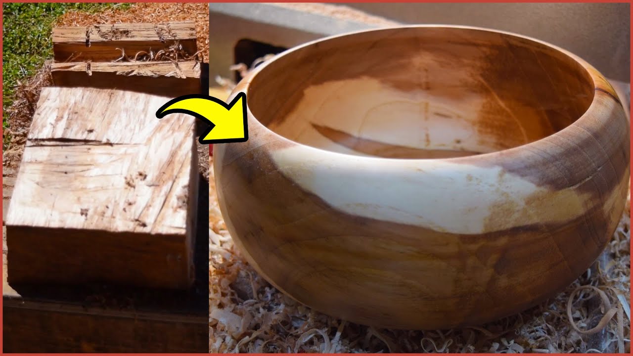 WOODTURNING A PECAN BOWL | WOODTURNING | WOOD CRAFT - YouTube