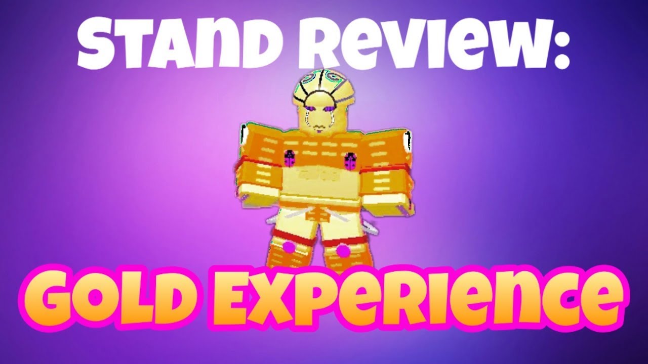 ROBLOX A BIZARRE DAY : REVIEW STAND GOLD EXPERIENCE - YouTube