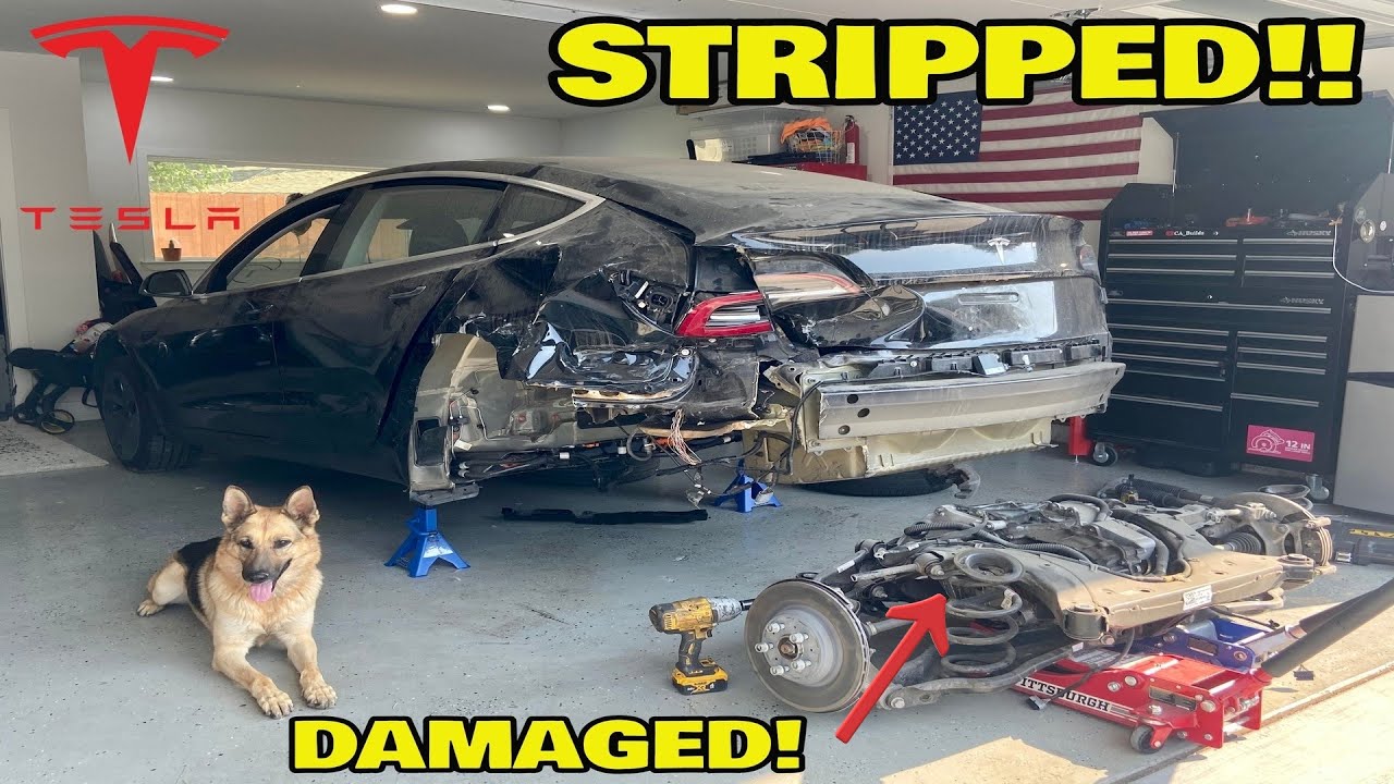 Rebuilding a Wrecked TESLA Model 3 from COPART ( Salvage Tesla part 3 ...