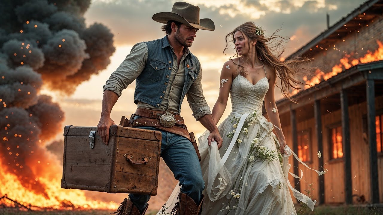 Depot Roof Caught Fire Above A Bride, The Cowboy Lifted Her Trunk And ...