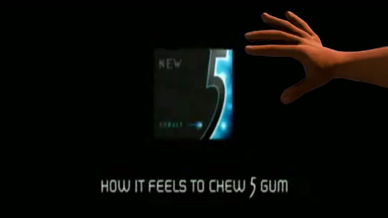 How It Feels To Chew 5 Gum (New Ad) - YouTube