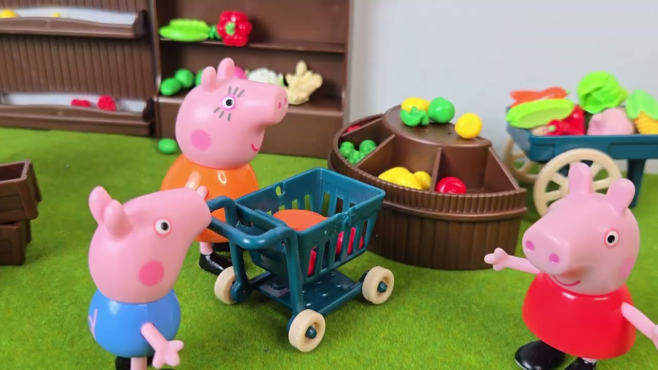 Peppa Pig Toys Episode: Peppa Pig's FUN Grocery Shopping - YouTube