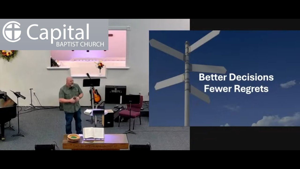 Better Decisions Fewer Regrets - Pastor Dan Busse - YouTube
