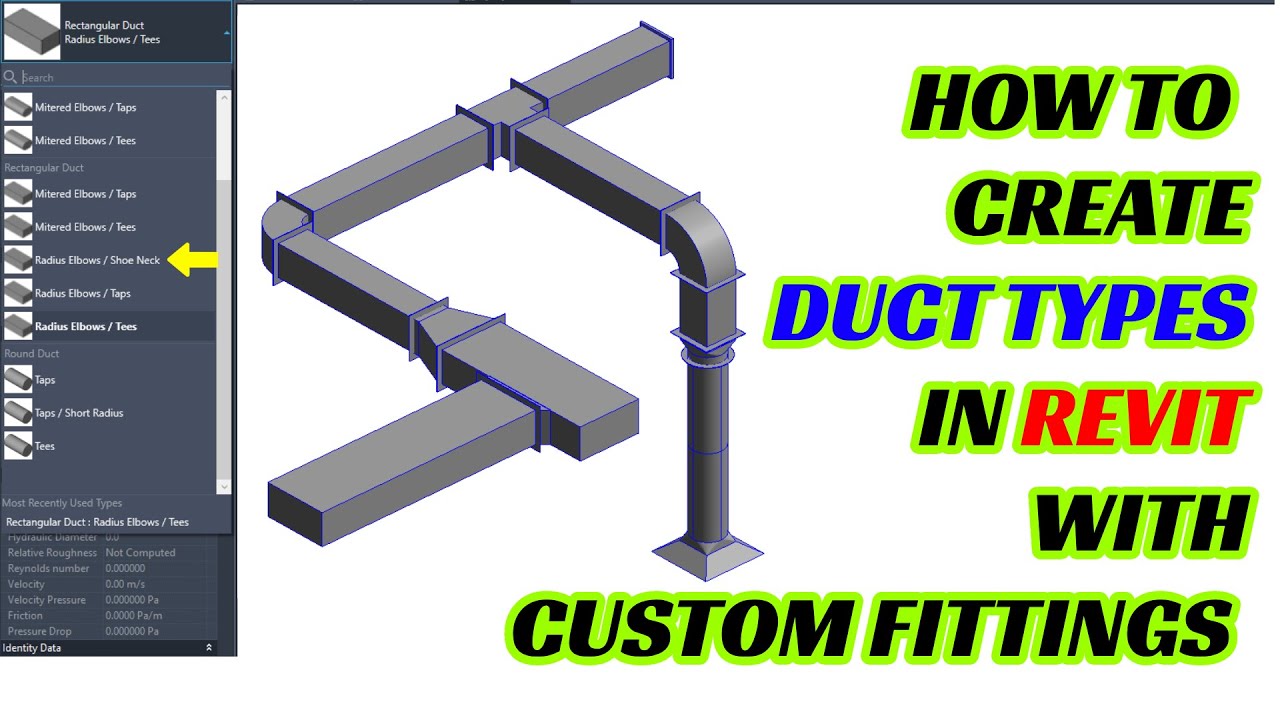 Revit HVAC | Revit Ducting | Revit Types | Revit MEP | #revitmep - YouTube