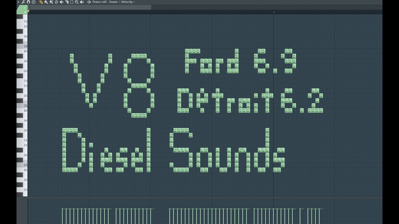 V8 Diesel Engine Sound Simulation using FL Studio - YouTube