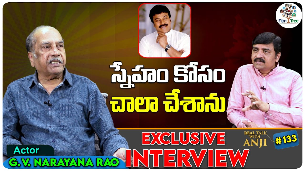 Tollywood Actor GV Narayana Rao Exclusive Interview | Real Talk With ...