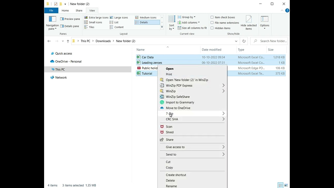 How To Zip Excel Files YouTube How To Zip Excel Files YouTube