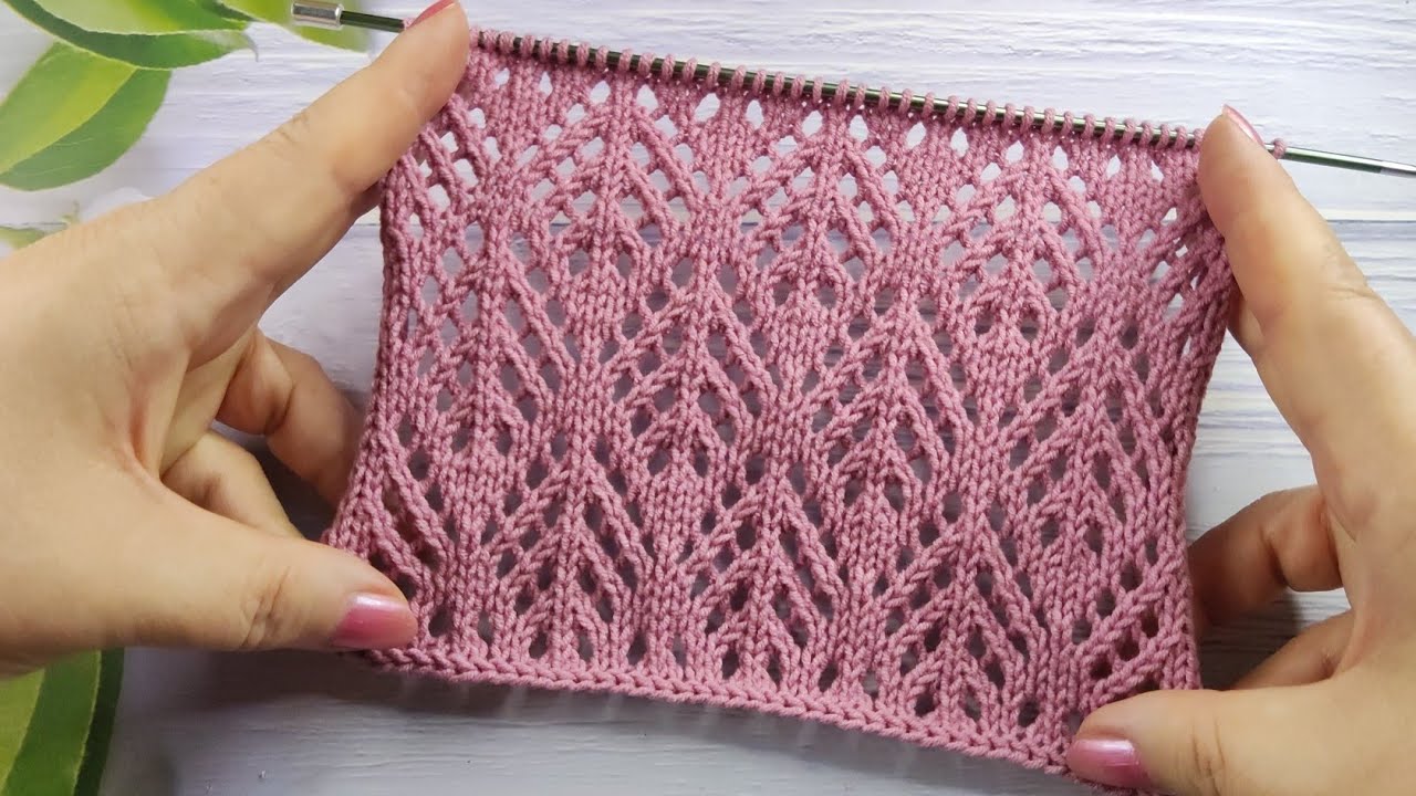 Lace Diamond Stitch | Ajour-Rautenmuster stricken | Punto Rombi ai ...
