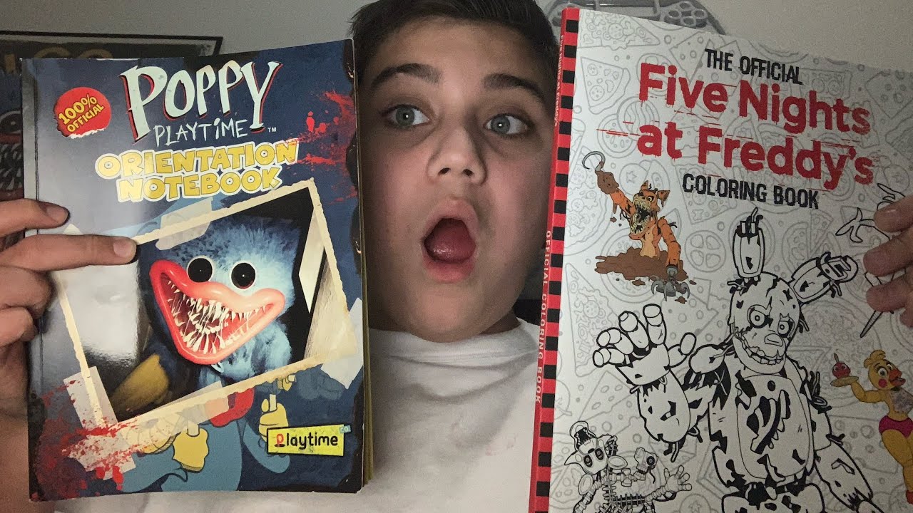 New Poppy playtime, orientation notebook! And Fnaf coloring book! - YouTube