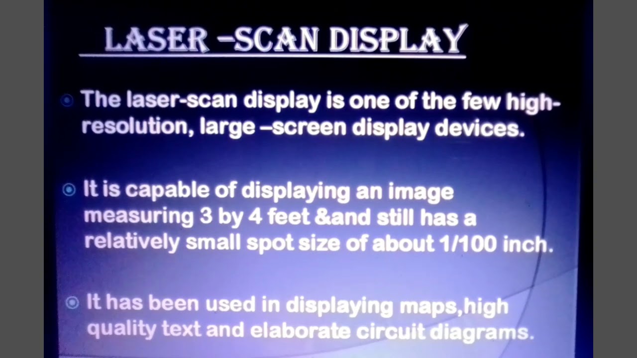 Laser Scan Display - YouTube