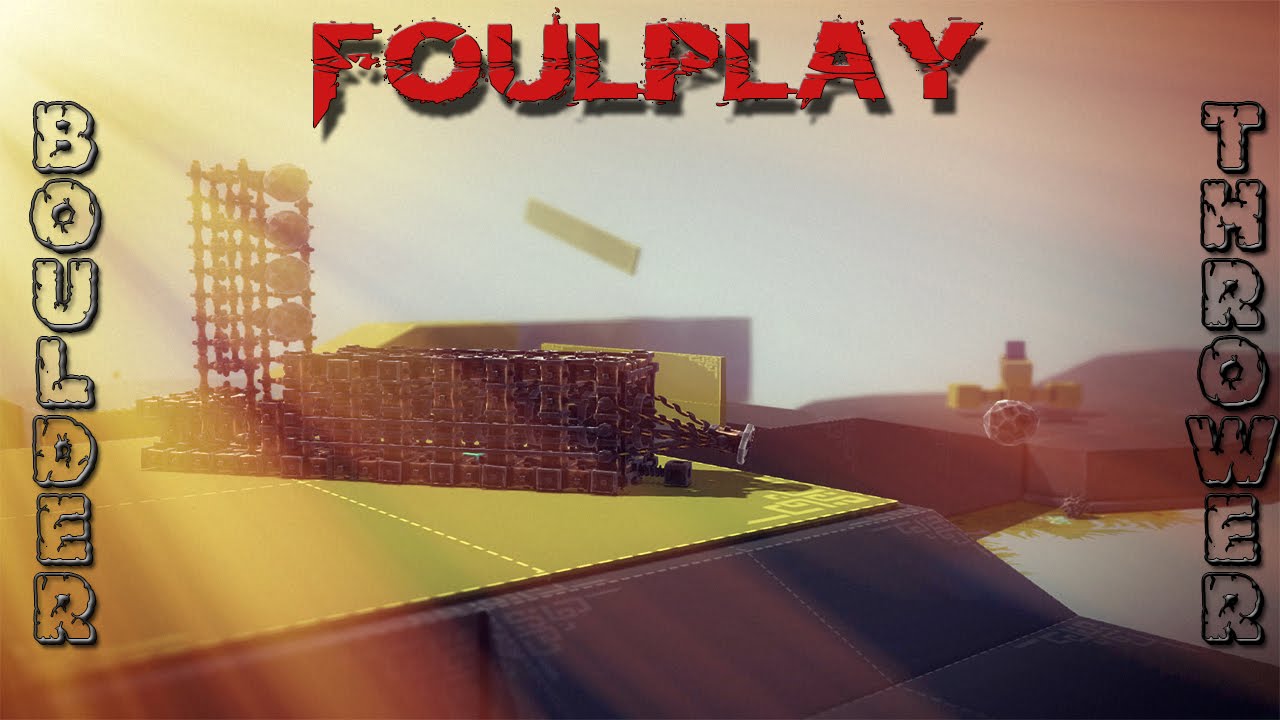 Besiege Boulder Thrower V0.04 Update - YouTube