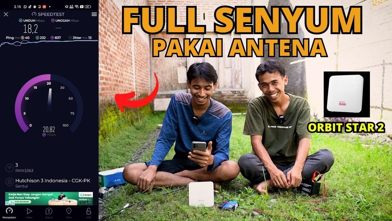 Full Senyum Menggunakan Orbit Star 2 Di Pedesaan - YouTube