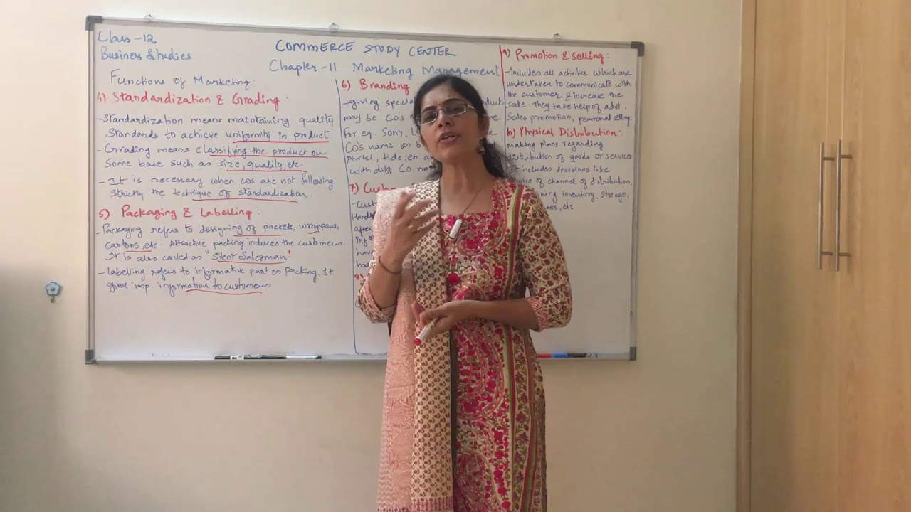 Class 12 Business Studies Chapter 11 Functions of Marketing - YouTube