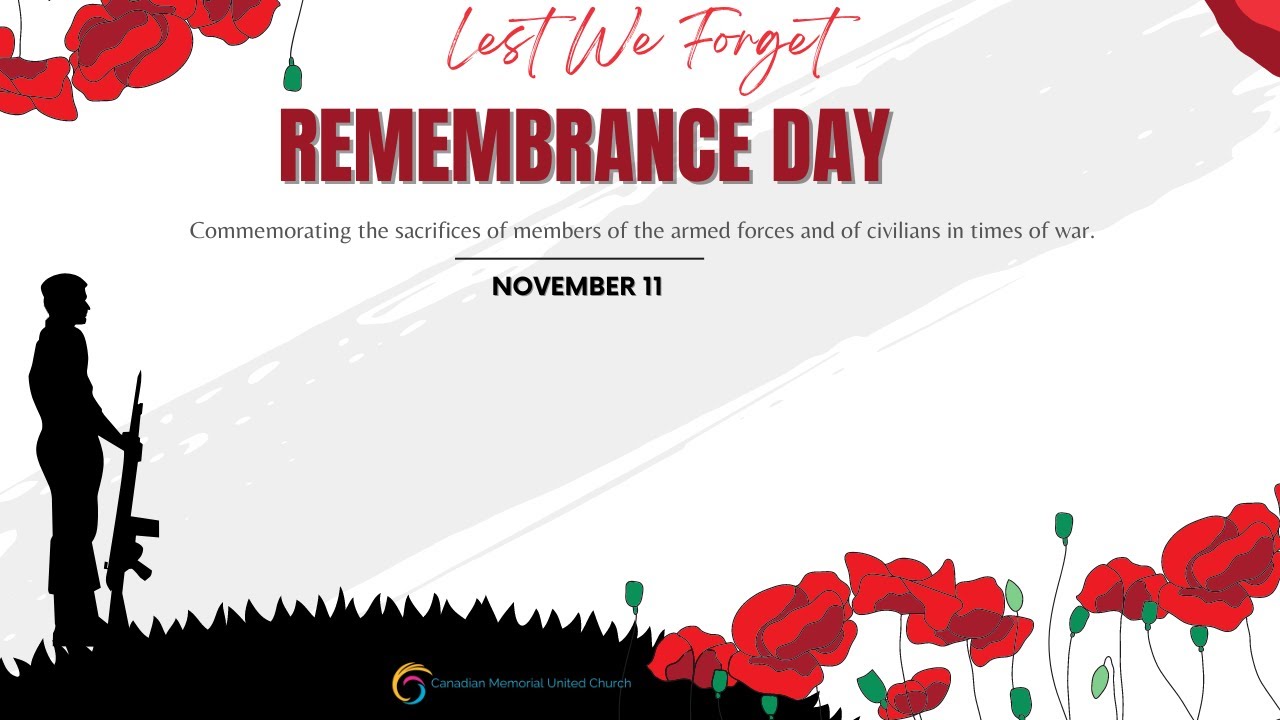 Remembrance Service | Tribute | History of Canadian Memorial United ...