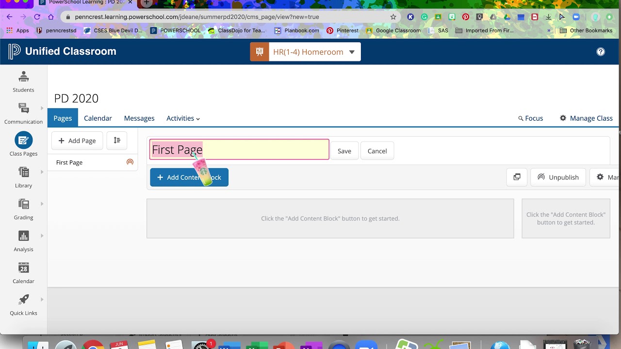 Class Pages video 2 Creating a Merged Class Page - YouTube