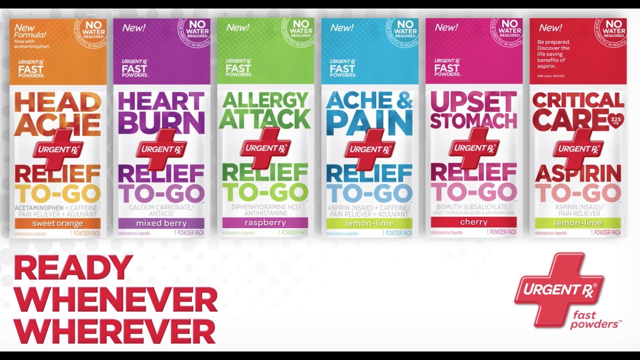 UrgentRx Fast Powders. Right Now Relief. - YouTube