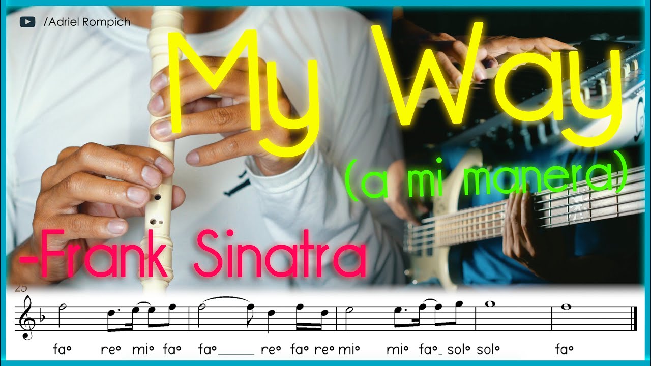 A Mi Manera en Flauta Dulce (My Way) | Tutorial Cover Fácil - YouTube