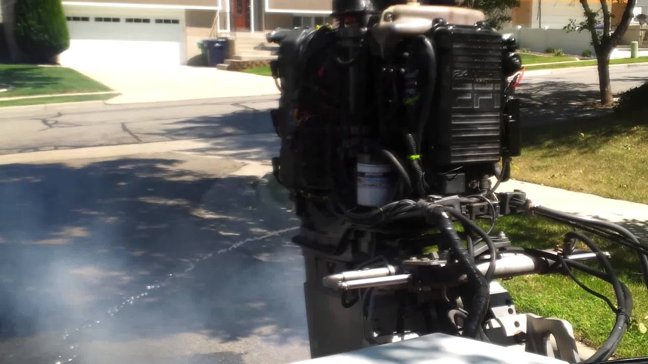 1988 mariner 220 2.4 efi - YouTube