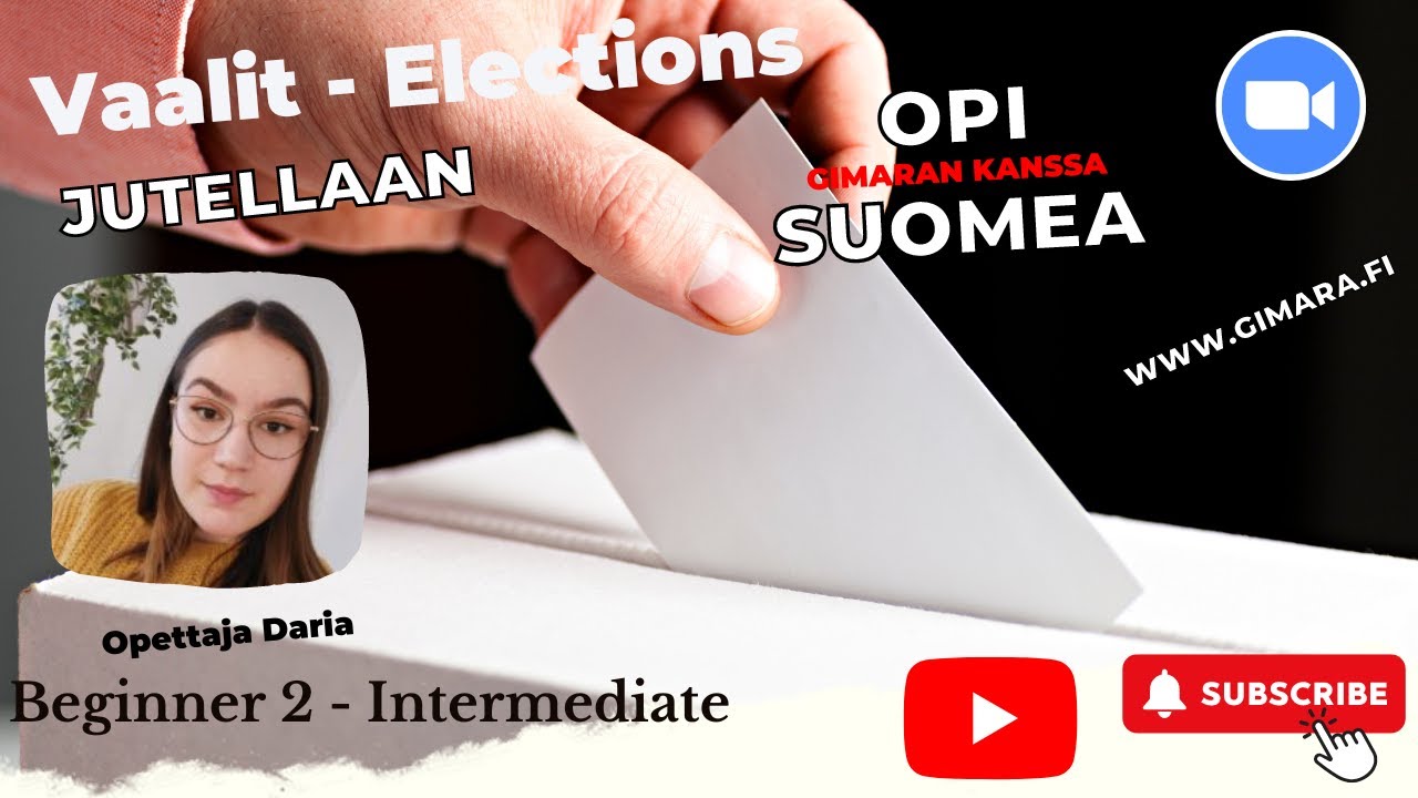 Opi suomea! Vaalit (Beginner 2) - YouTube