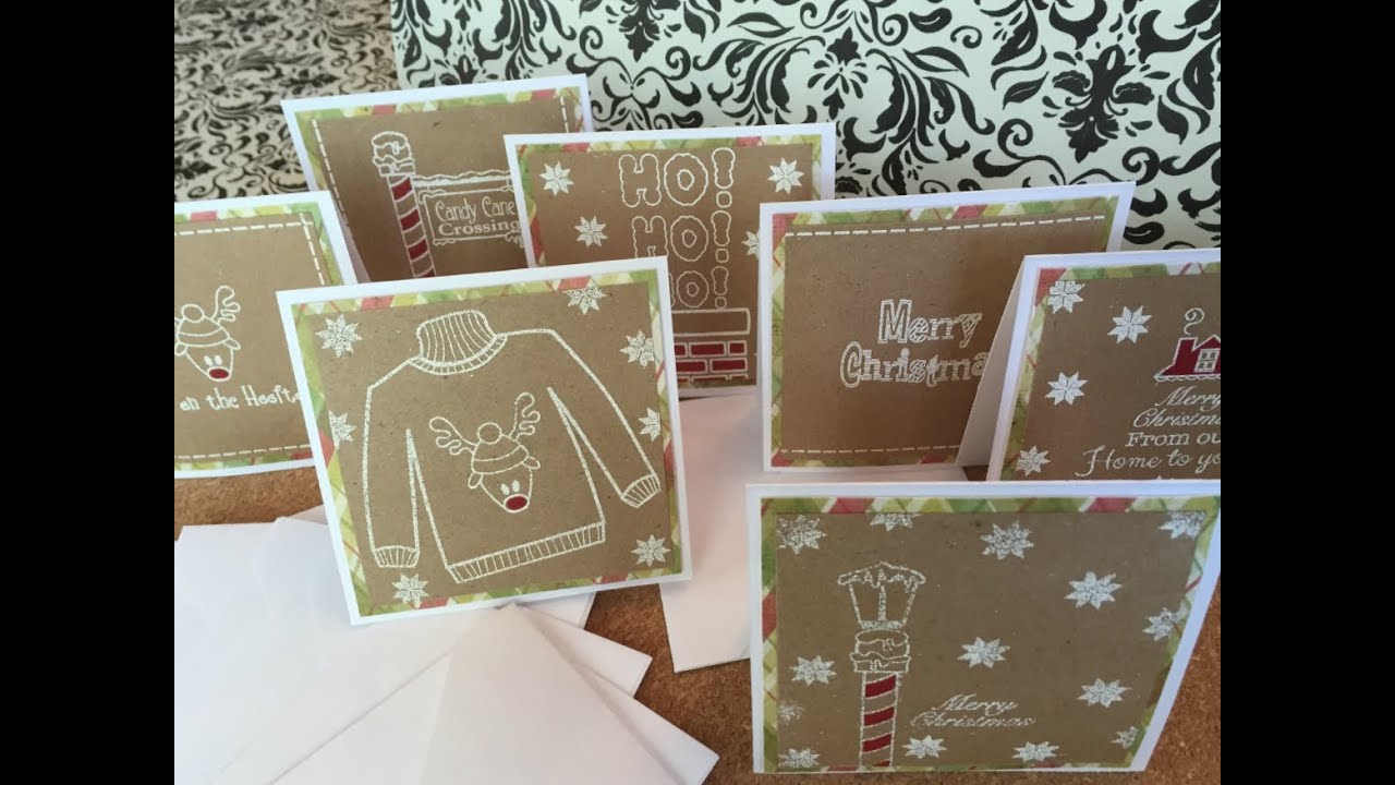 4x4 Notecards and Handmade Envelopes - YouTube