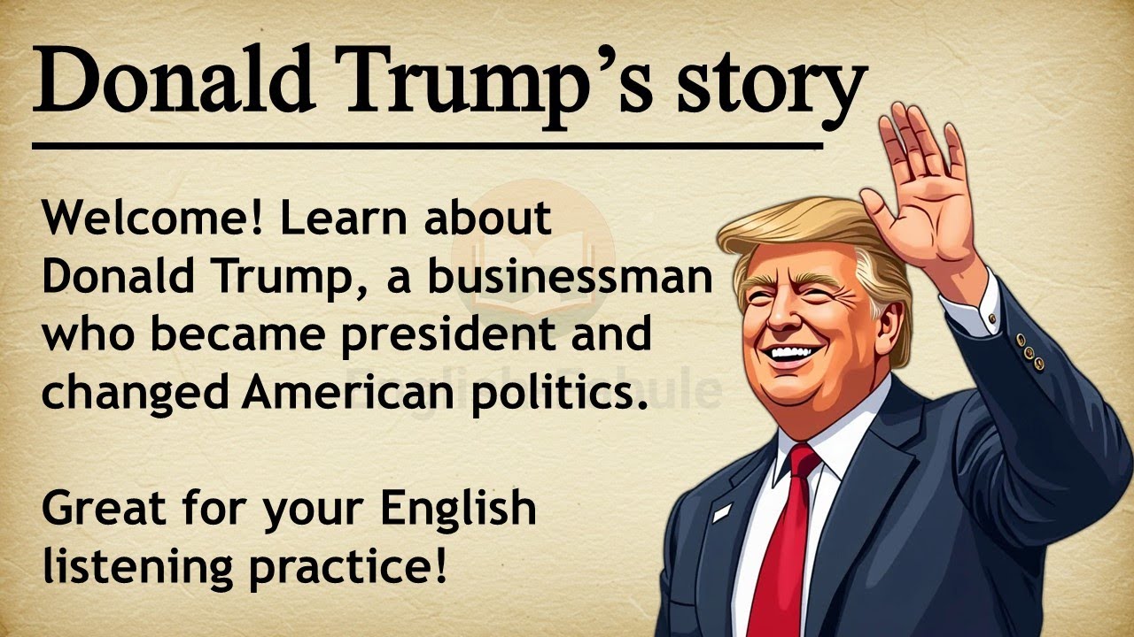Donald Trump || 💥 Learn English With Story Level 3 || Graded Reader🎧 ...
