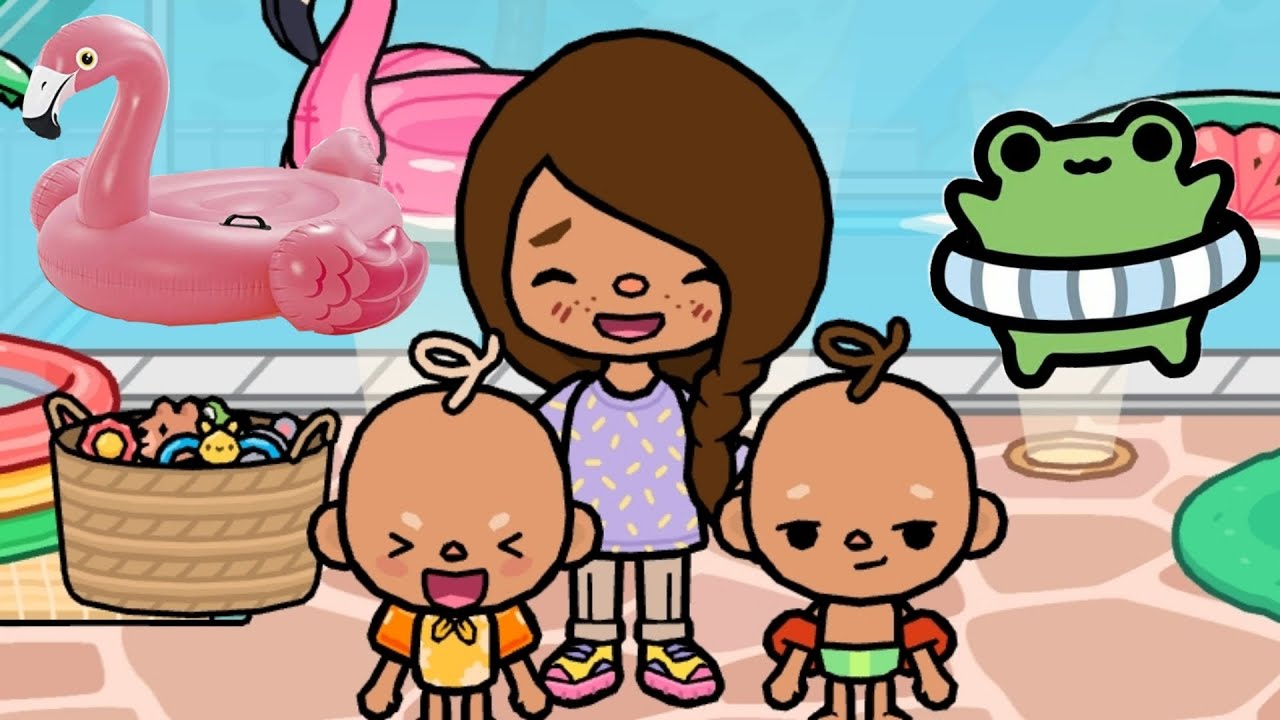 🏖☀️WE HAD A POOL PARTY || LILY CAME HOME || *WITH VOICE*☀️🏖Pt1 - YouTube